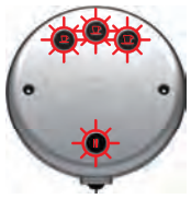 All of the lights on my Nespresso Zenius machine are flashing red ...